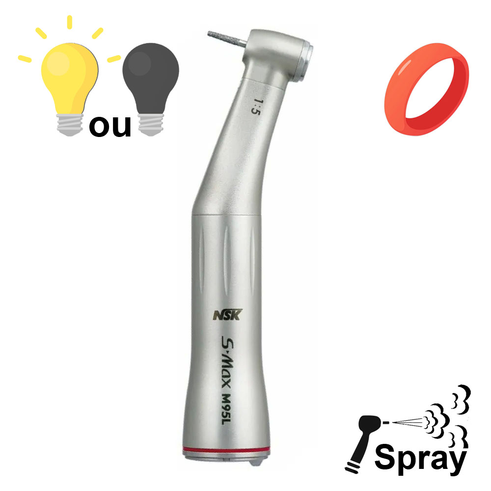 Contre angle NSK S-MAX M95 1 : 5 Rouge – Equipements dentaires, qualité XL, prix SMALL – XL Dental
