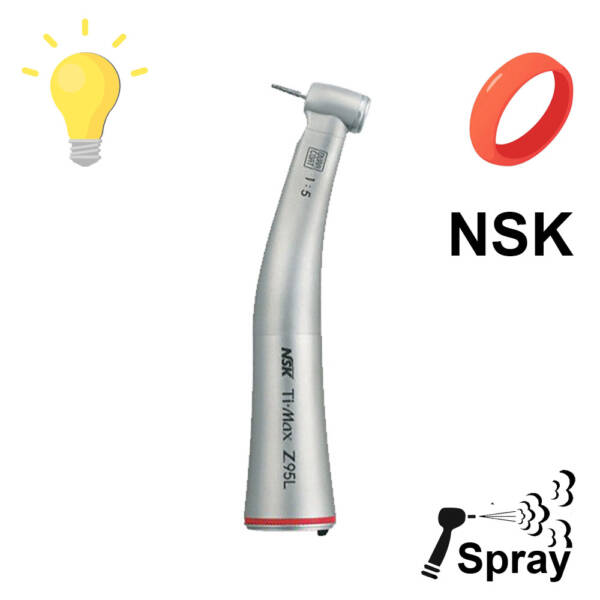 Contre angle NSK TI-Max Z95L bague rouge 1 : 5 avec lumière ...